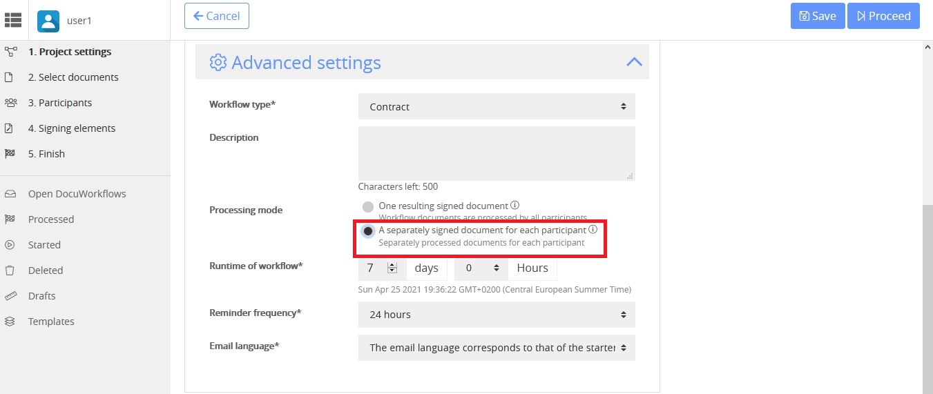 Create a mass workflow for many participants - cloudplan Help