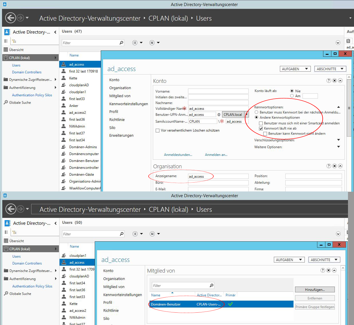Active Directory (AD)/ LDAP Konnektor on-premise - cloudplan Help