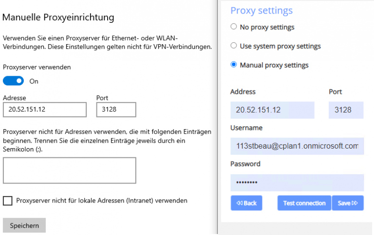 Proxy Server - cloudplan Help