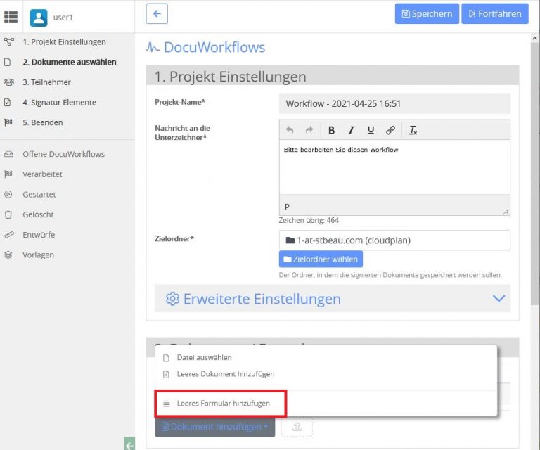 Wie erstelle ich ein Webformular? - cloudplan Help