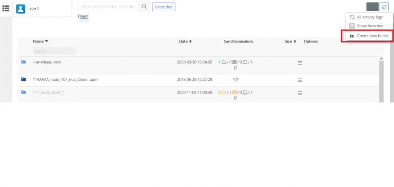 Creating a folder - cloudplan Help