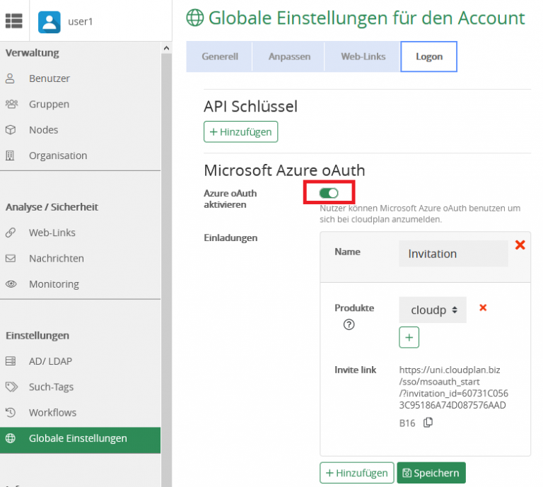 oAuth Active Directory authentication in Microsoft Azure - cloudplan Help