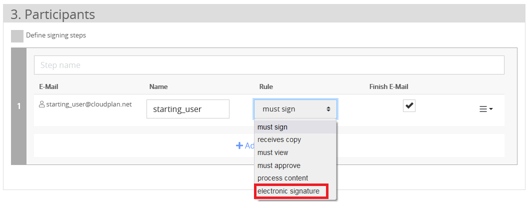 QES = Qualified Electronic Signature - cloudplan Help